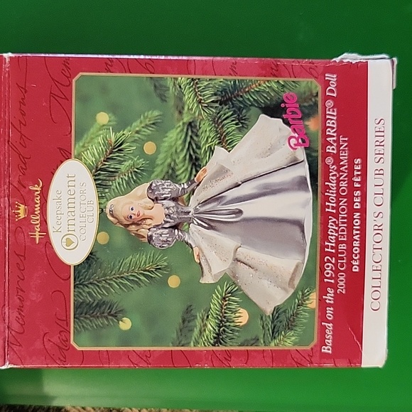 Mattel | Holiday | Barbie Christmas Ornament Hallmark Keepsake Based On ...